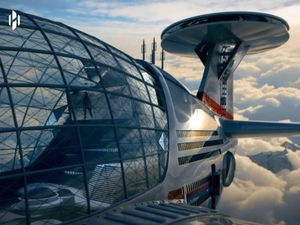 Sky Cruise-futuristic Hotel and Aircraft accommodating 5000 people ...