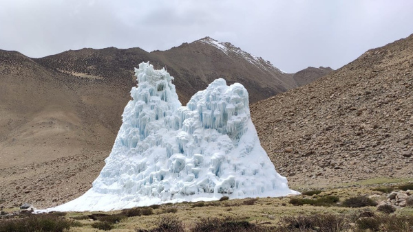 Have you seen the marvelous Ice Stupa in Ladakh? - Nativeplanet